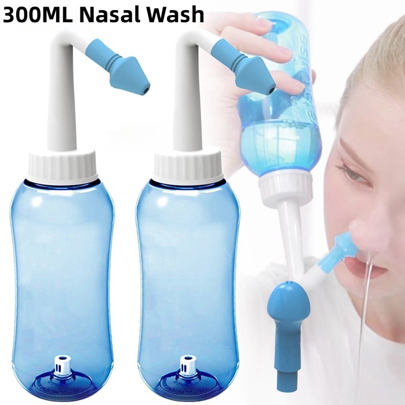Wash Nasal Bottle 300ml Nasal Irrigation Sinus Rinse with Nasal Wash ...