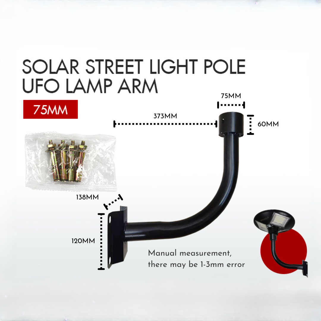 Bosca Mounting Pole Light Pole Steel Pole Wall Arm For LED UFO Solar ...