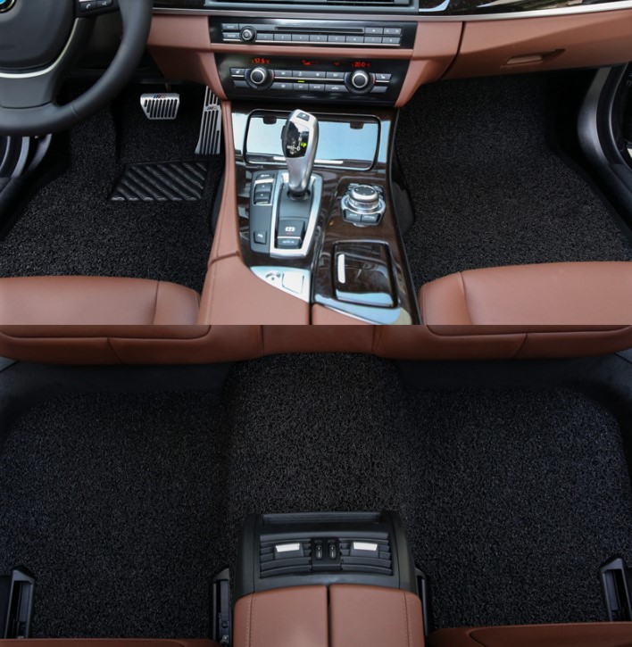 5 pcs/set Universal Car Mat Coil Spaghetti Matting car mat floor guard ...