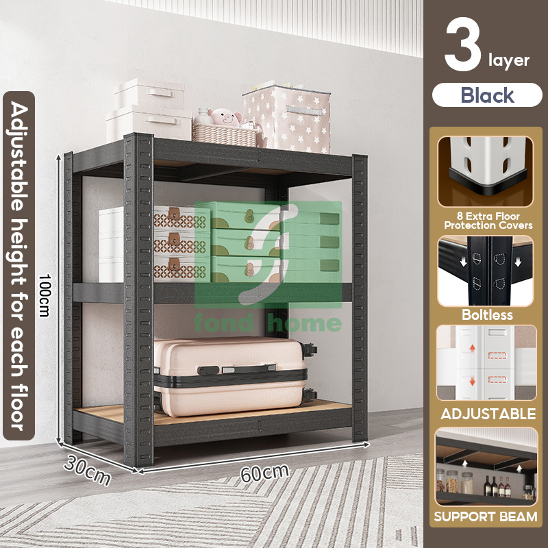 3/4/5 Layer Metal Rack Boltless Rack Heavy Duty Steel Rack Metal Shelf ...