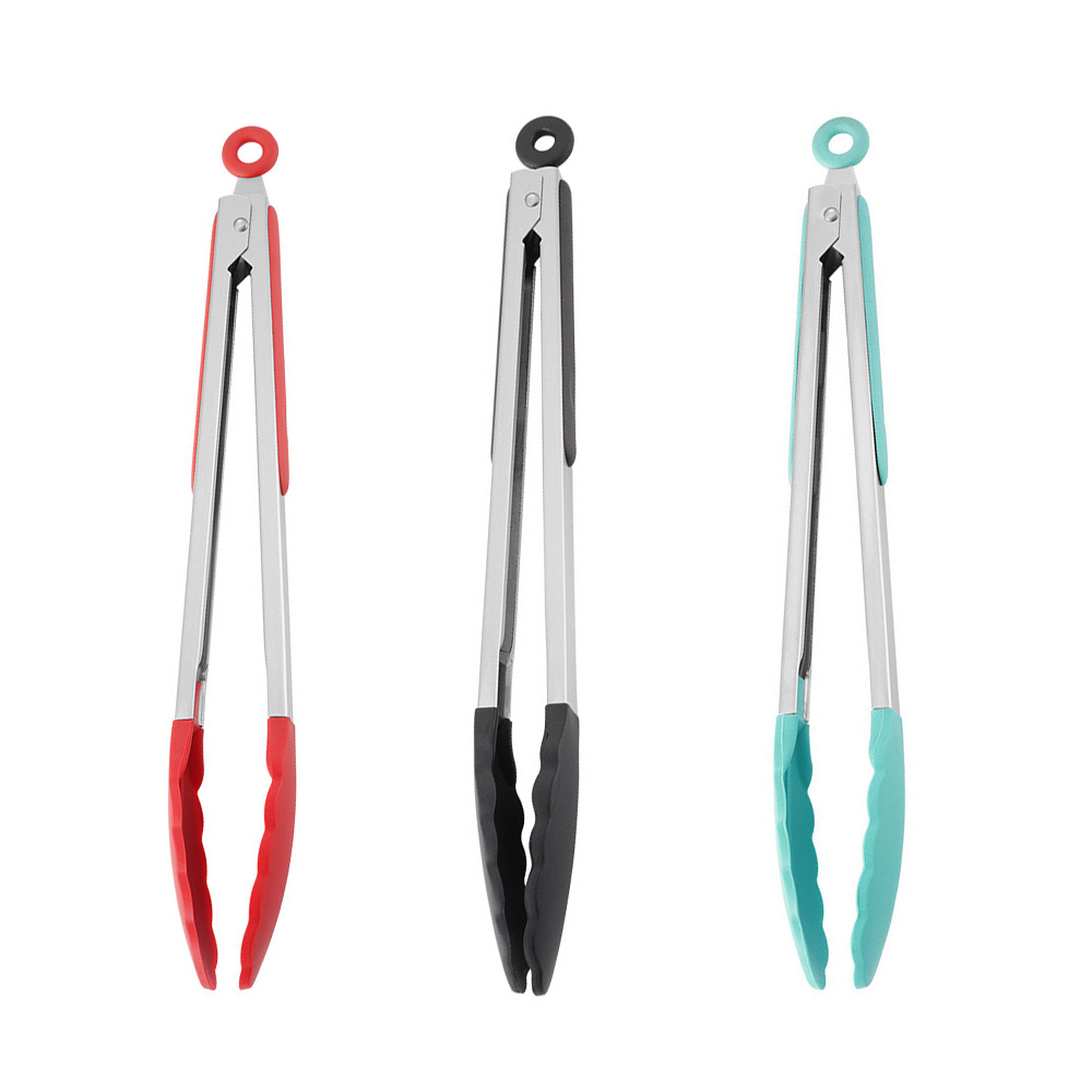 Kitchen Tongs Silicon For Cooking Bread Clips Silicon Tongs For Frying ...