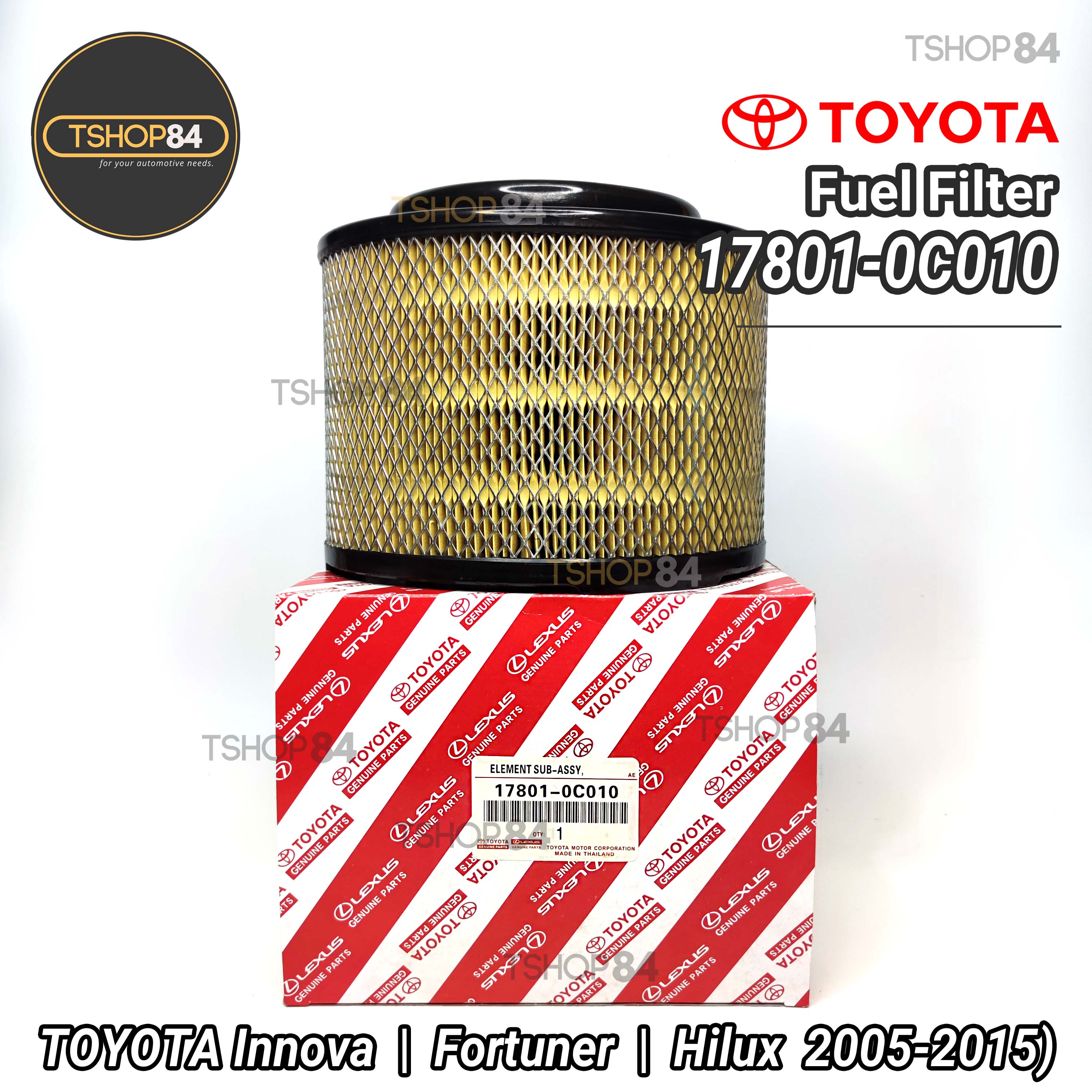 TOYOTA Air Filter 17801-0C010 Innova Fortuner Hilux 2005-2015 | Lazada PH