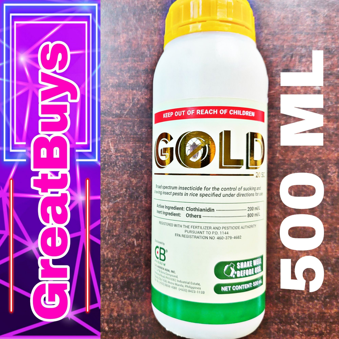 GOLD 20 SC INSECTICIDE CLOTHIANIDIN (500mL) C.B.ANDREW | Lazada PH
