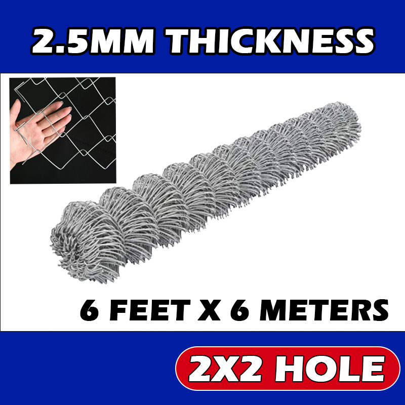 6Meters Cyclone Wires Mesh Galvanized Chain Link Fence for Farm Fence ...