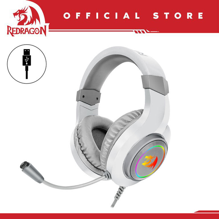 Redragon Hylas H371-RGB Virtual 7.1 Sorround Sound RGB USB Wired Gaming ...