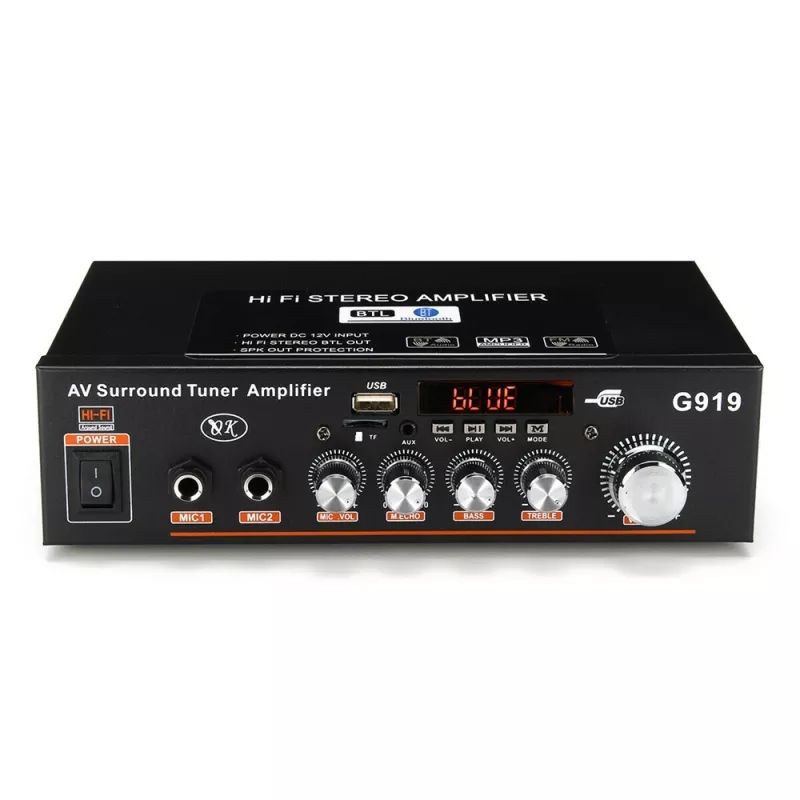 【power amplifier 1000 watt】COD NEW 600W 220V Amplifier HIFI bluetooth ...