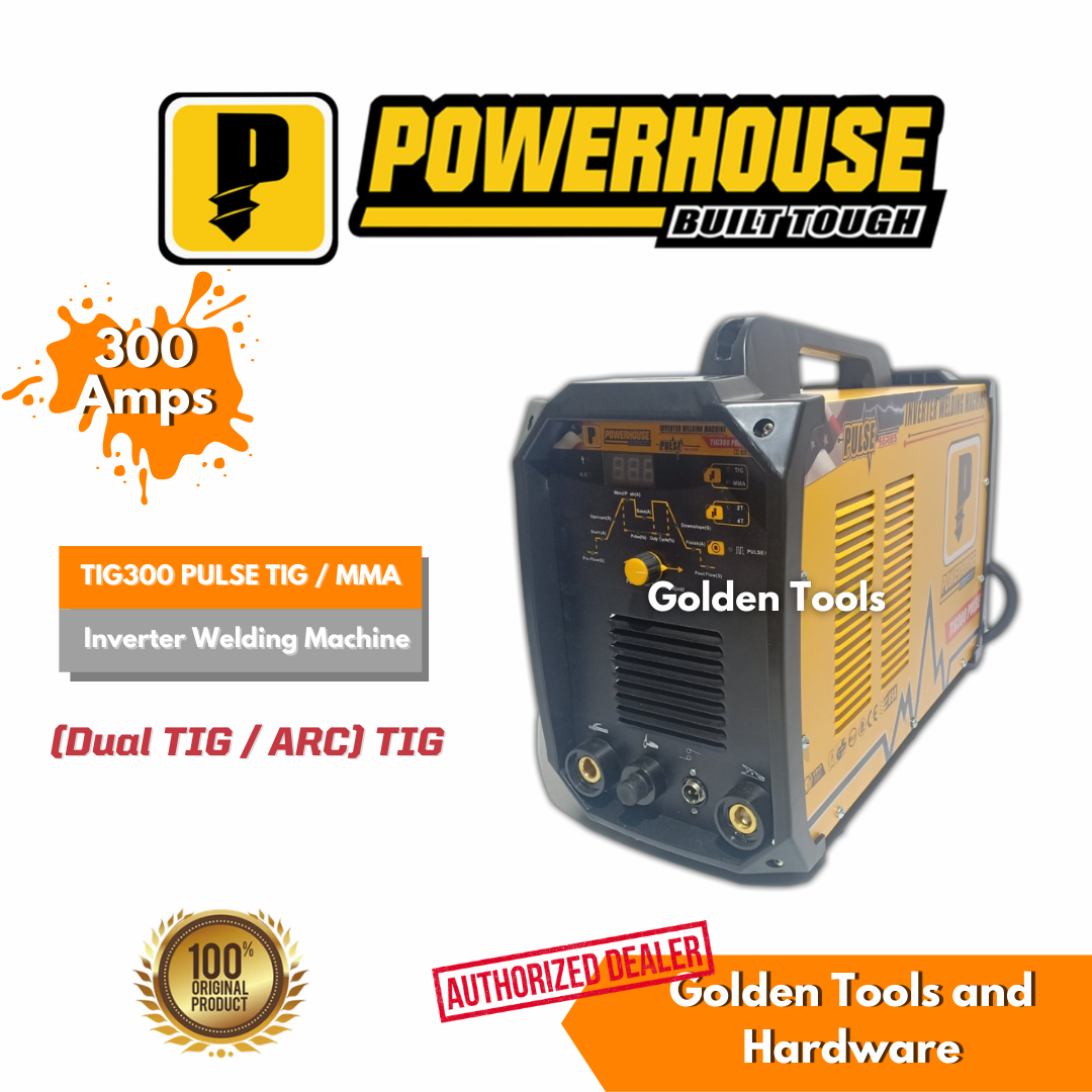 POWERHOUSE TIG300 PULSE TIG / MMA Inverter Welding Machine (Dual TIG ...