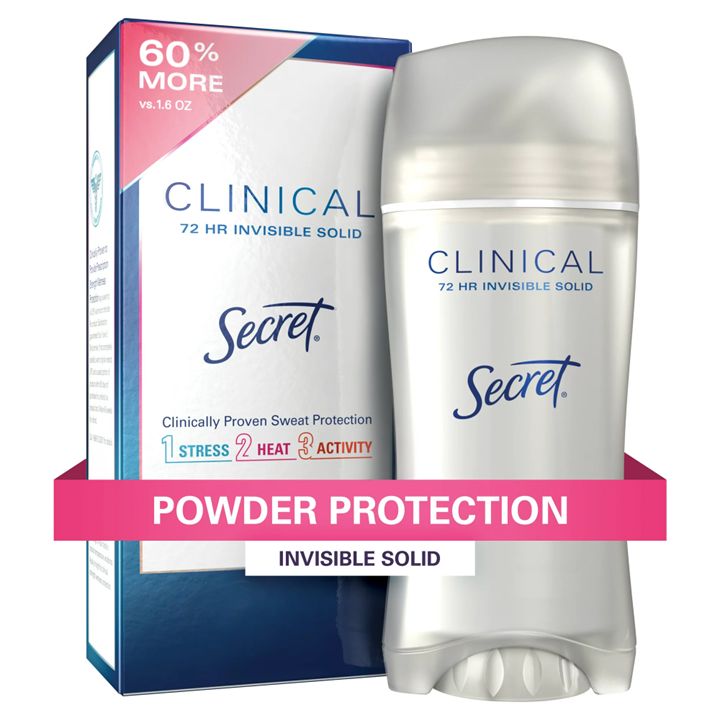 Secret Clinical Strength Invisible Solid Antiperspirant Deodorant ...