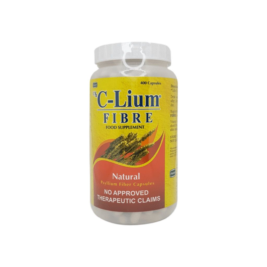 C-LIUM FIBRE NATURAL PSYLLIUM FIBER 400 CAPSULES | Lazada PH