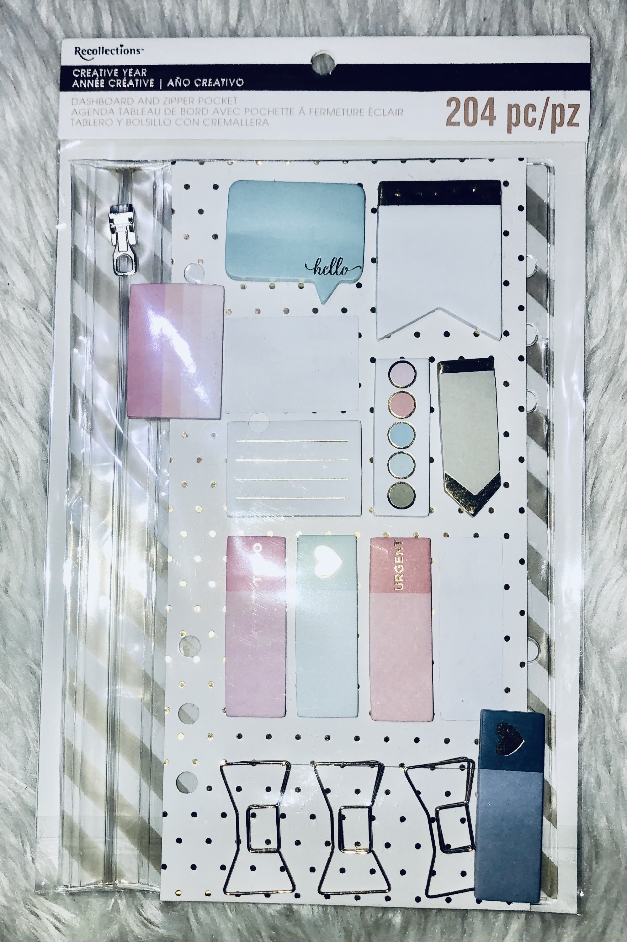 Recollection A5 Kit Dashboard and Zipper Pocket with Sticky Notes - 204 ...