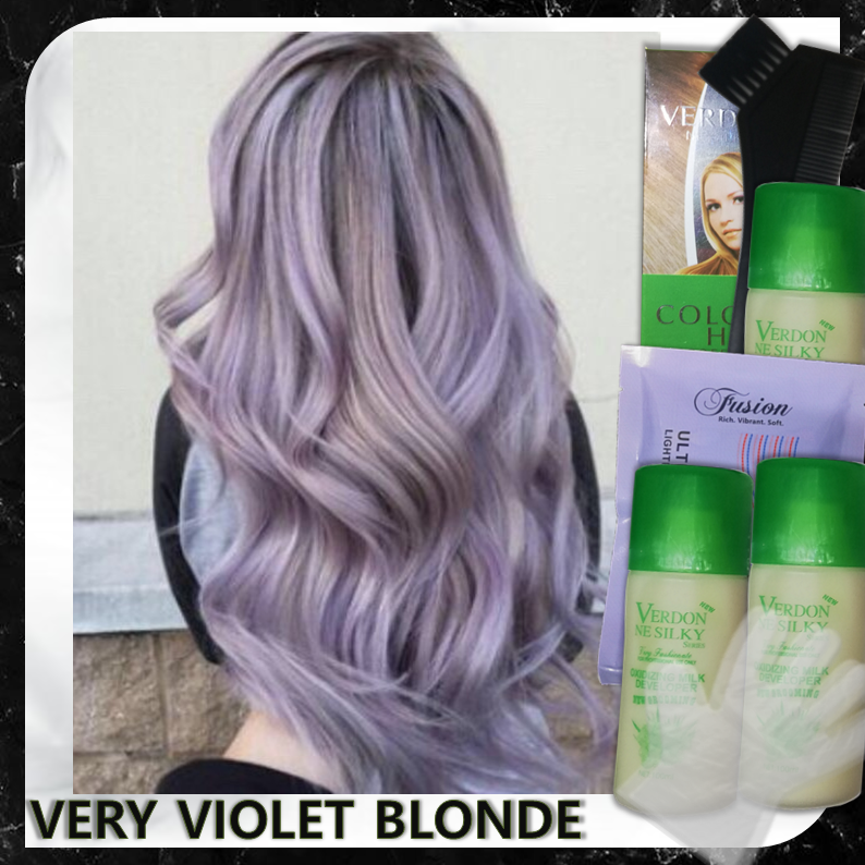 HAIR COLOR SET WITH FUSION BLEACHING SET with BRUSH (verdon hair ...