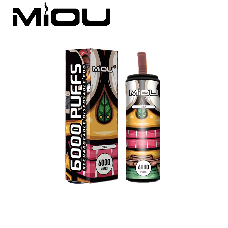 MIOU Puff Bar PLUS 6000 Puffs vape 6000 puffs disposable pod 5% Nic ...
