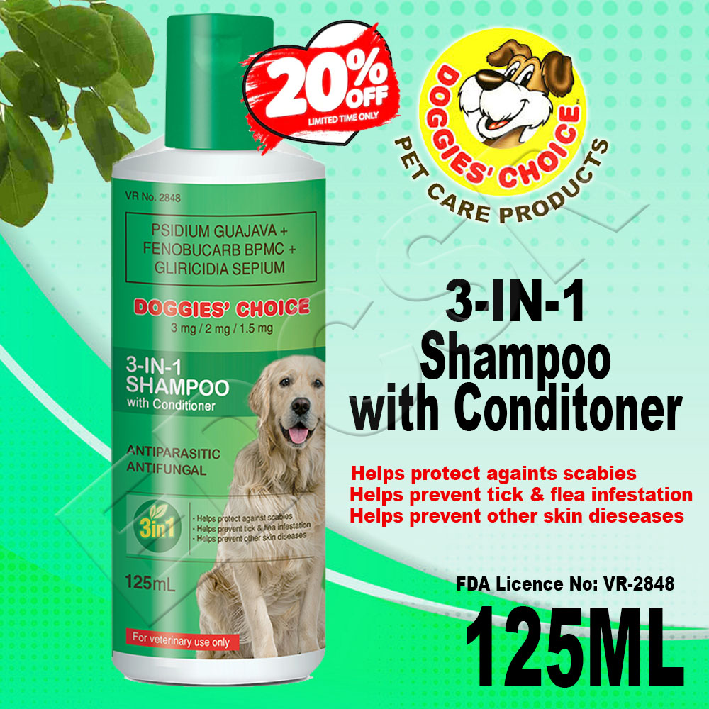 (MP) Doggies Choice Herbal Shampoo with Conditioner -125ML | Lazada PH