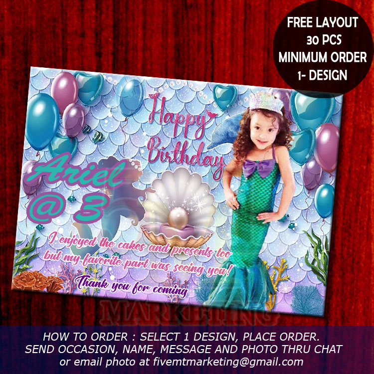1 PC Personalized Ref Magnet MERMAID Theme for Giveaway Souvenir ...