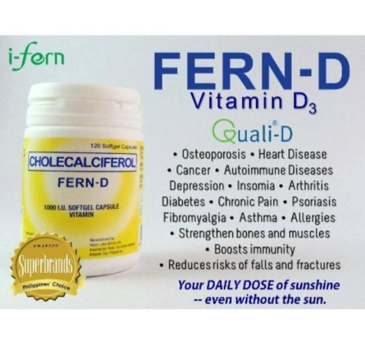 1 BOTTLE FERN D VITAMIN 60SOFTGEL AUTHENTIC | Lazada PH