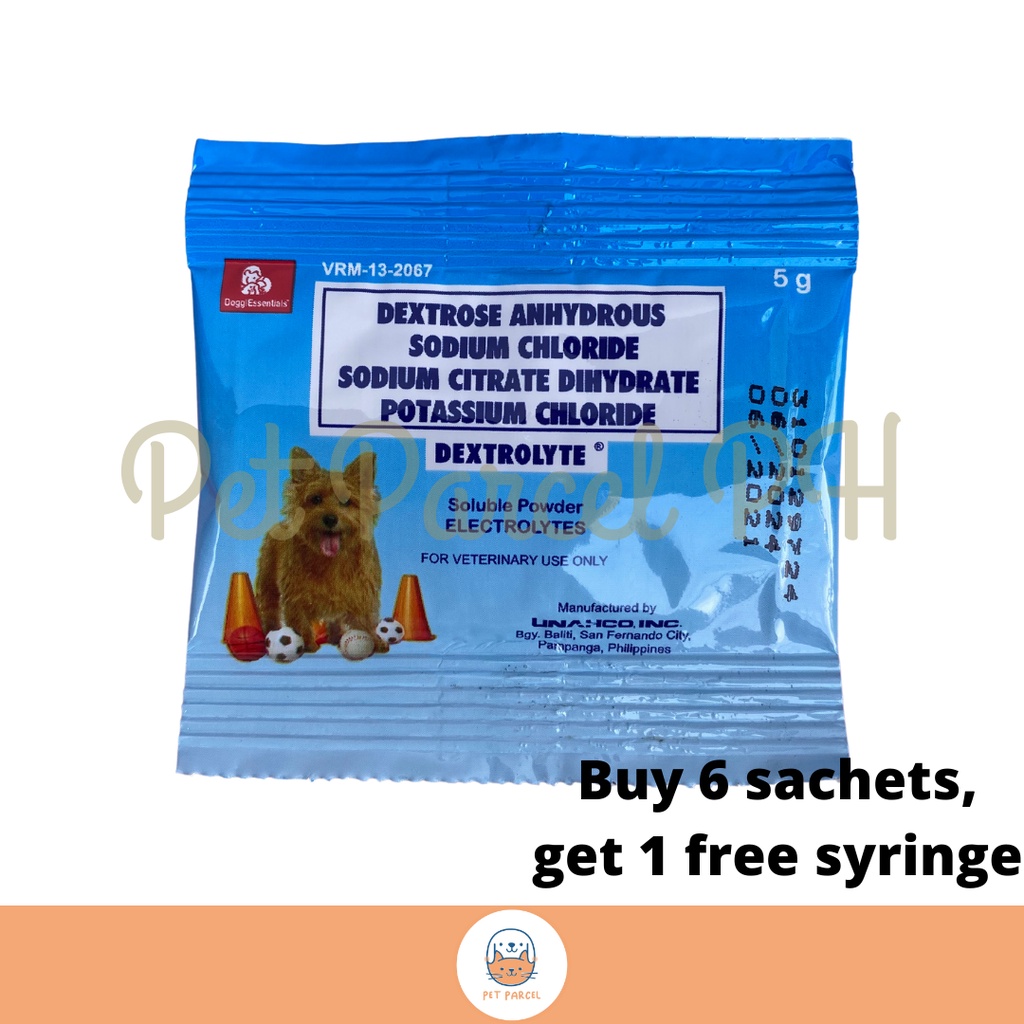 Dextrolyte Powder (per sachet / piece) for Dogs & Cats 5g | Lazada PH