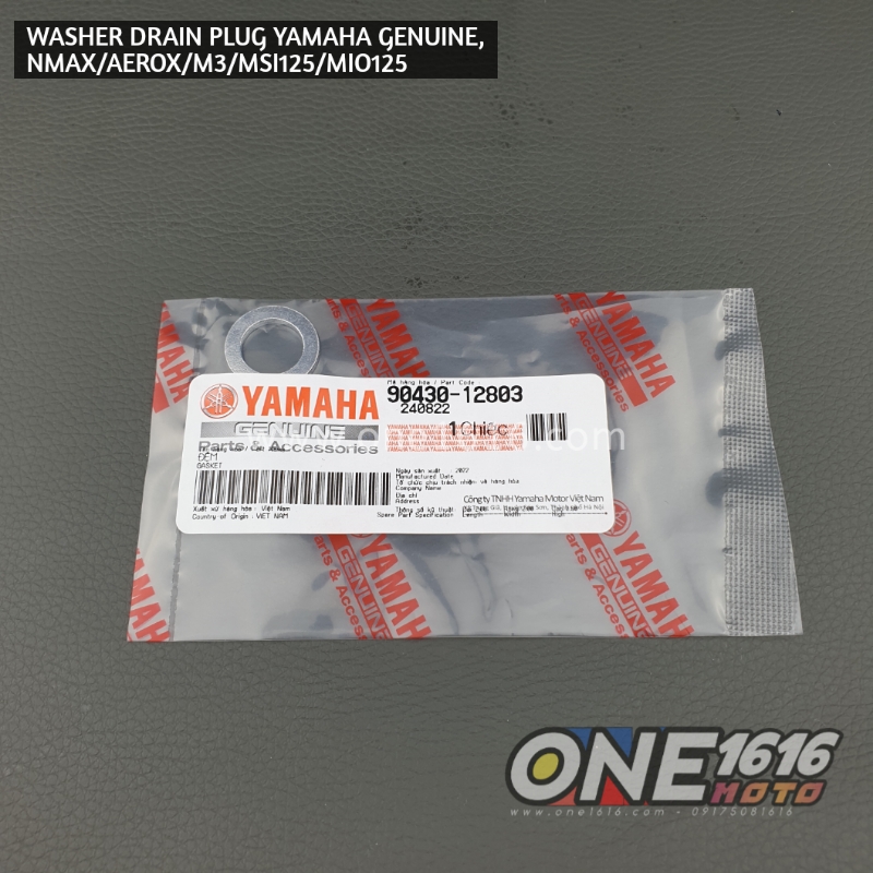 YAMAHA GENUINE WASHER DRAIN PLUG 90430-12803 FOR NMAX/AEROX/M3/MSI125/MIO I125 | Lazada PH