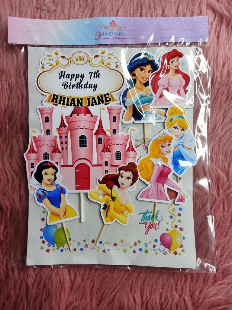 DISNEYPRINCESS THEME CAKE TOPPER | Lazada PH