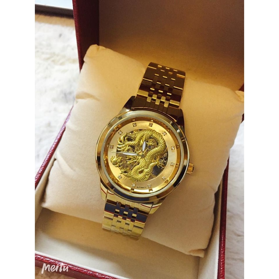 Automatic Men's Gold Dragon Watch. Pawnable Watch | Lazada PH