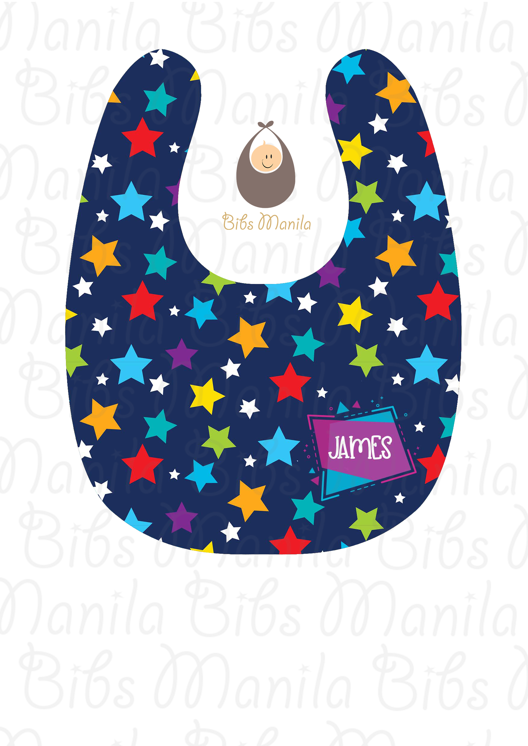 Bibs Manila Seeing Stars Personalized Bib | Lazada PH