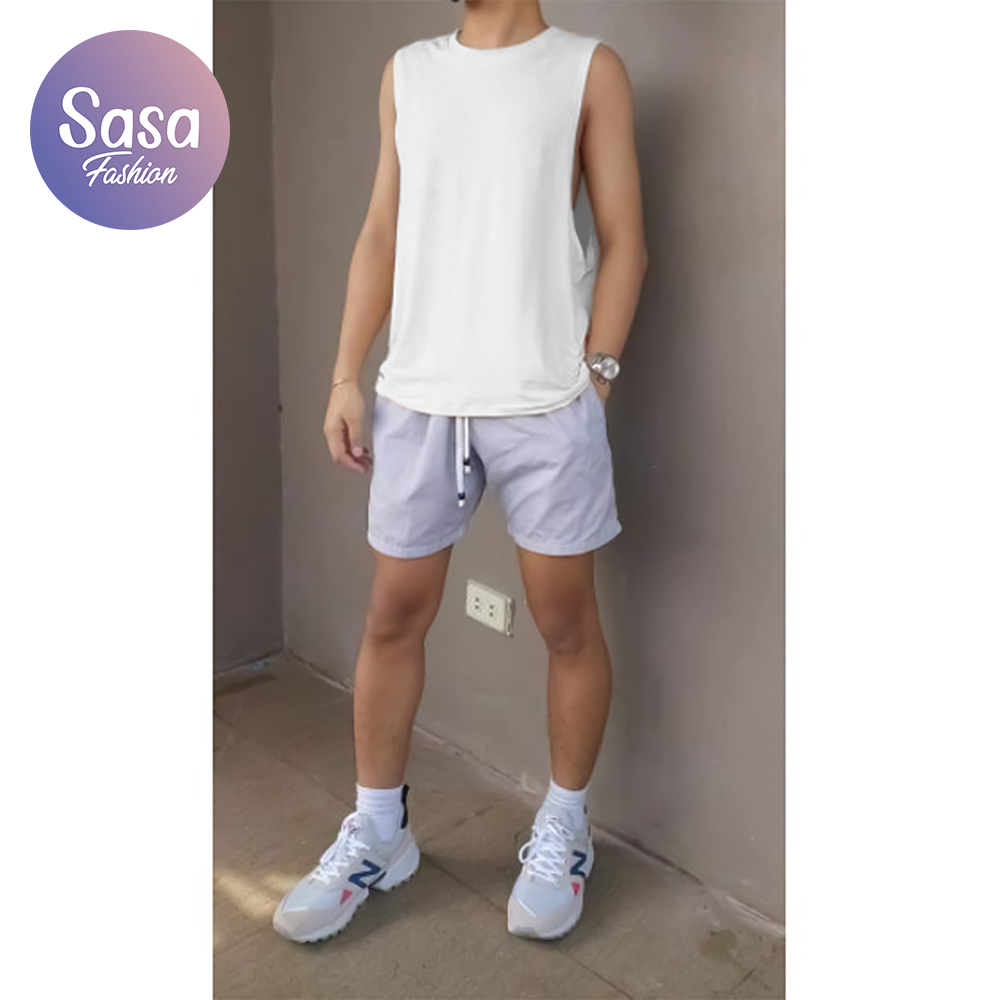 SASA Plain Muscle Tee for Men | Lazada PH