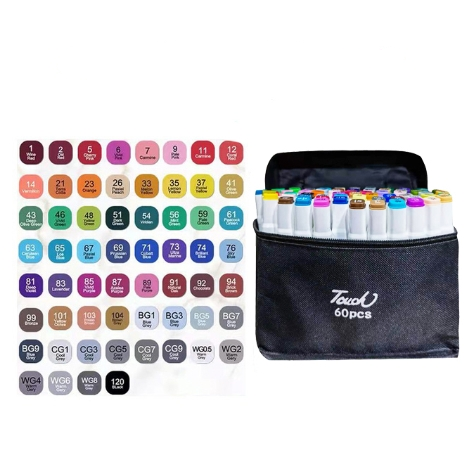 Touch Maker pen 48/60 Colors Alcohol Marker Art Marker Set Colored Pen ...