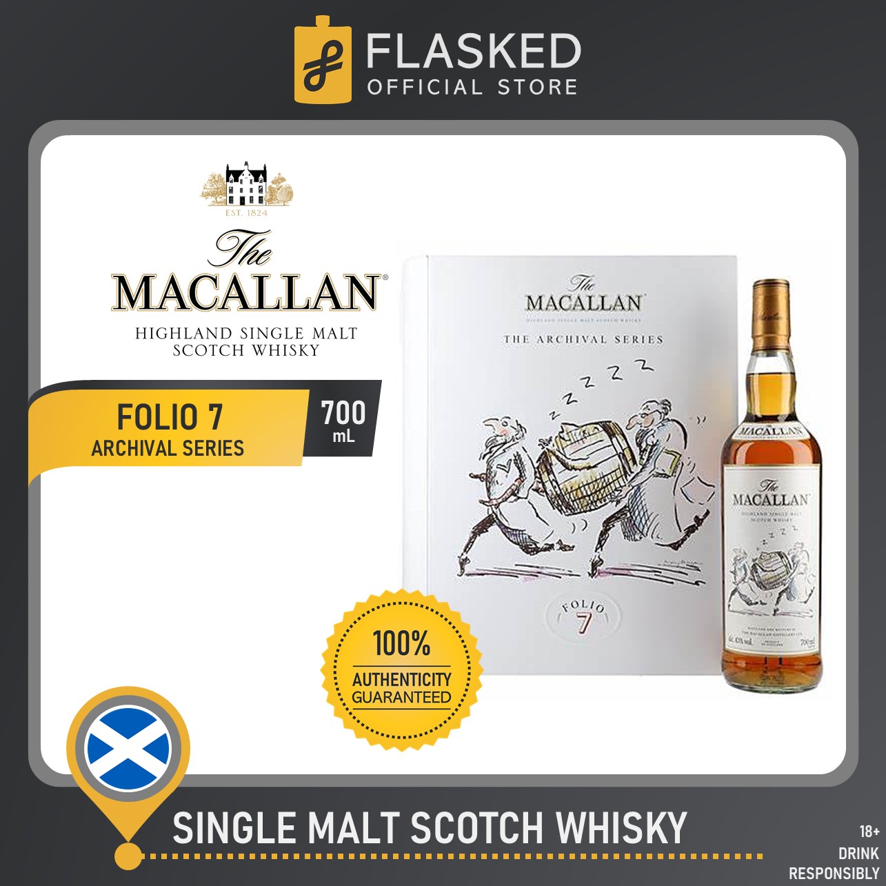 The Macallan Folio 7- The Archival Series Single Malt Scotch Whisky ...