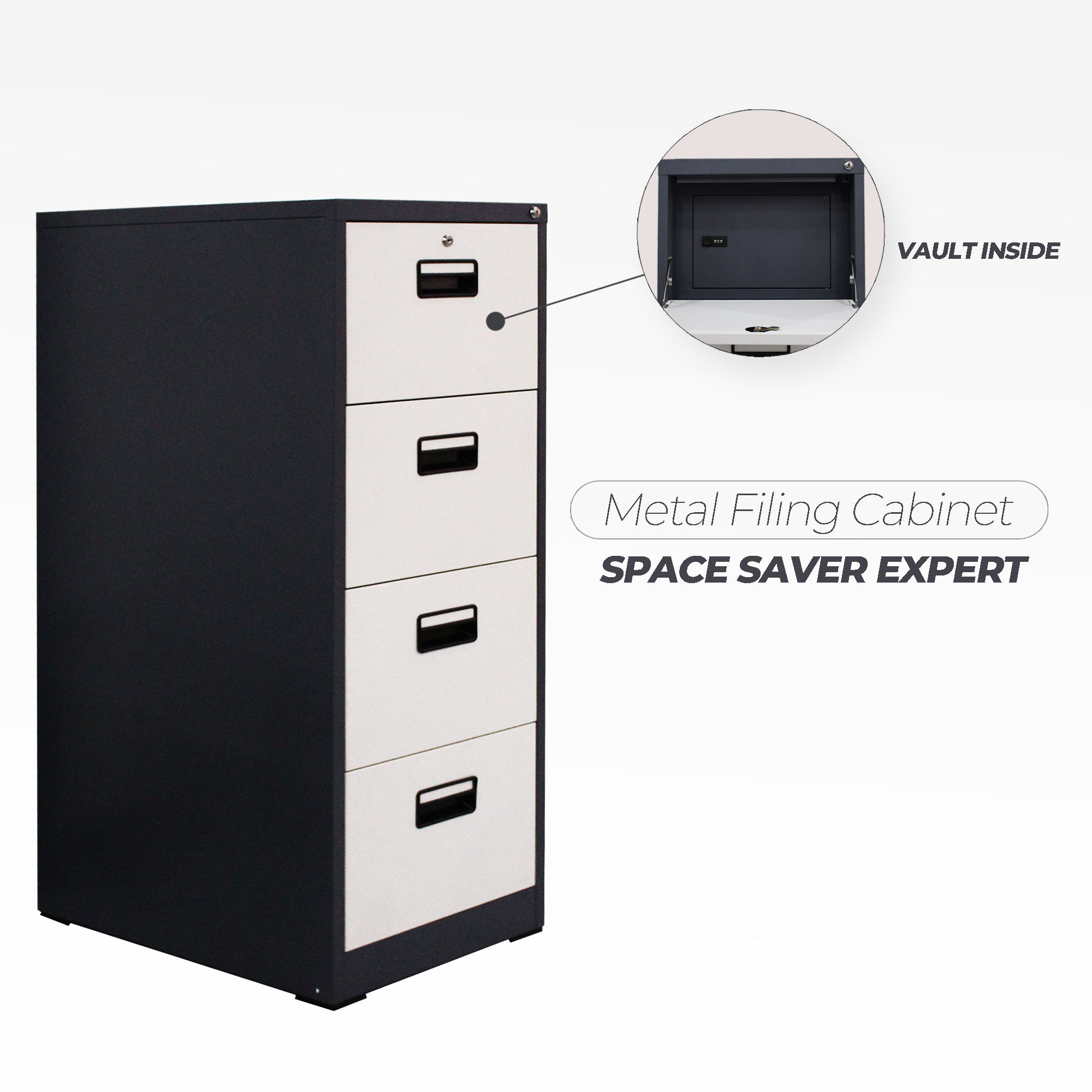 Kruzo Heavy Duty Steel Vertical Filing Cabinet | Lazada PH