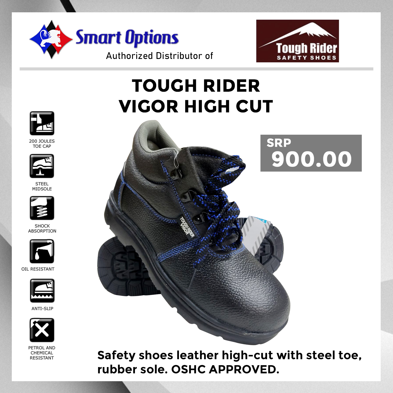 TR Vigor High Cut Safety Shoes | Lazada PH