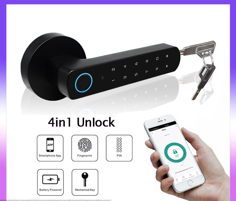 Fingerprint lock Bluetooth connection mobile phone APP remote operation ...