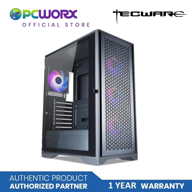 Tecware Neo Omni Mid-Tower Case w 4xOmni aRGB fans Hub Black Computer ...