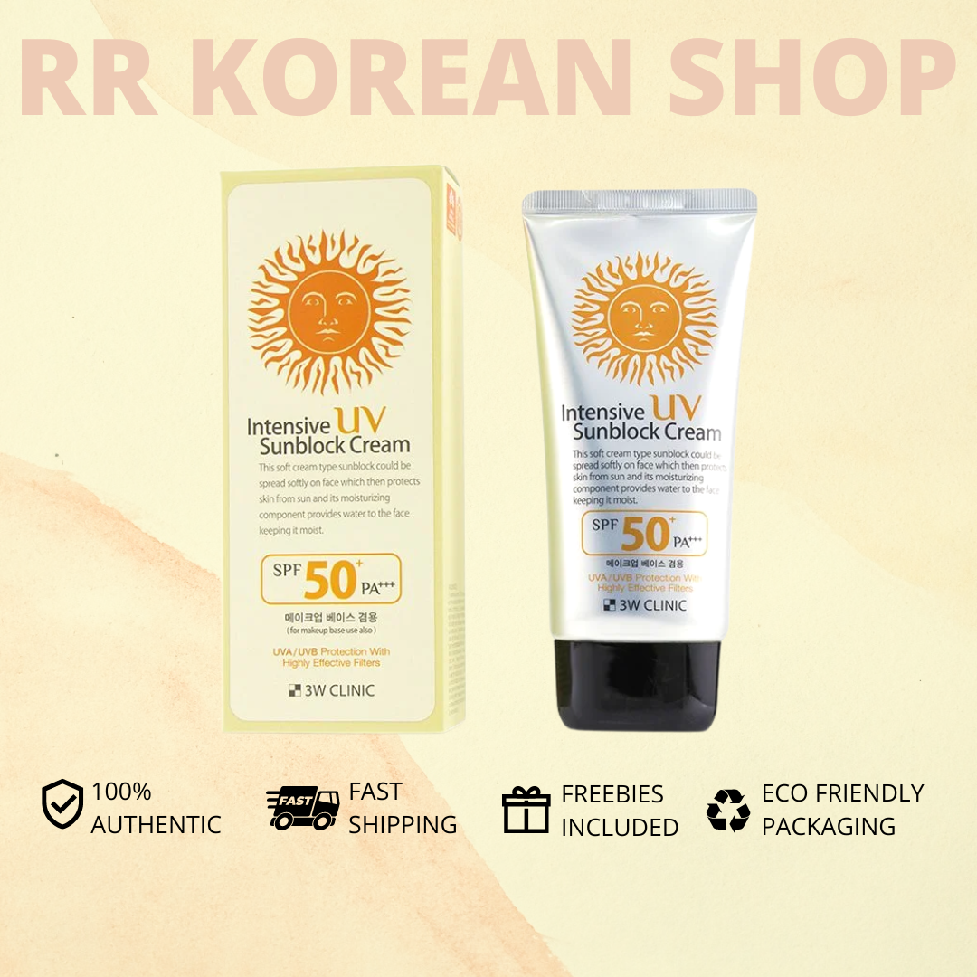 [AUTHENTIC] 3w Clinic Intensive UV Sun Block Cream | Lazada PH