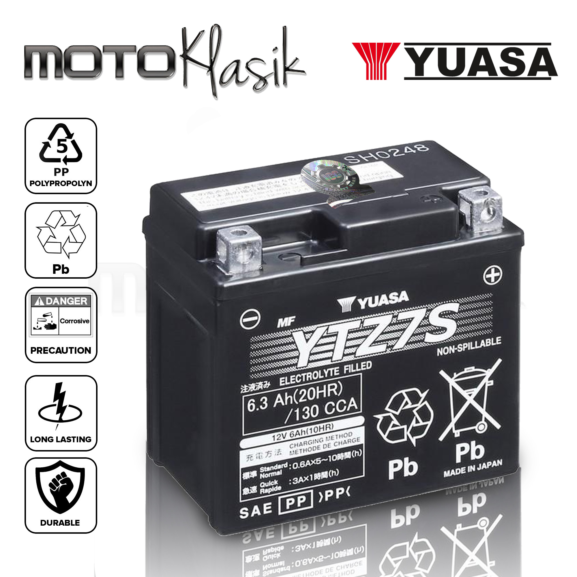 Yuasa Ytz7s 12v Motorcycle Battery At Mxstore