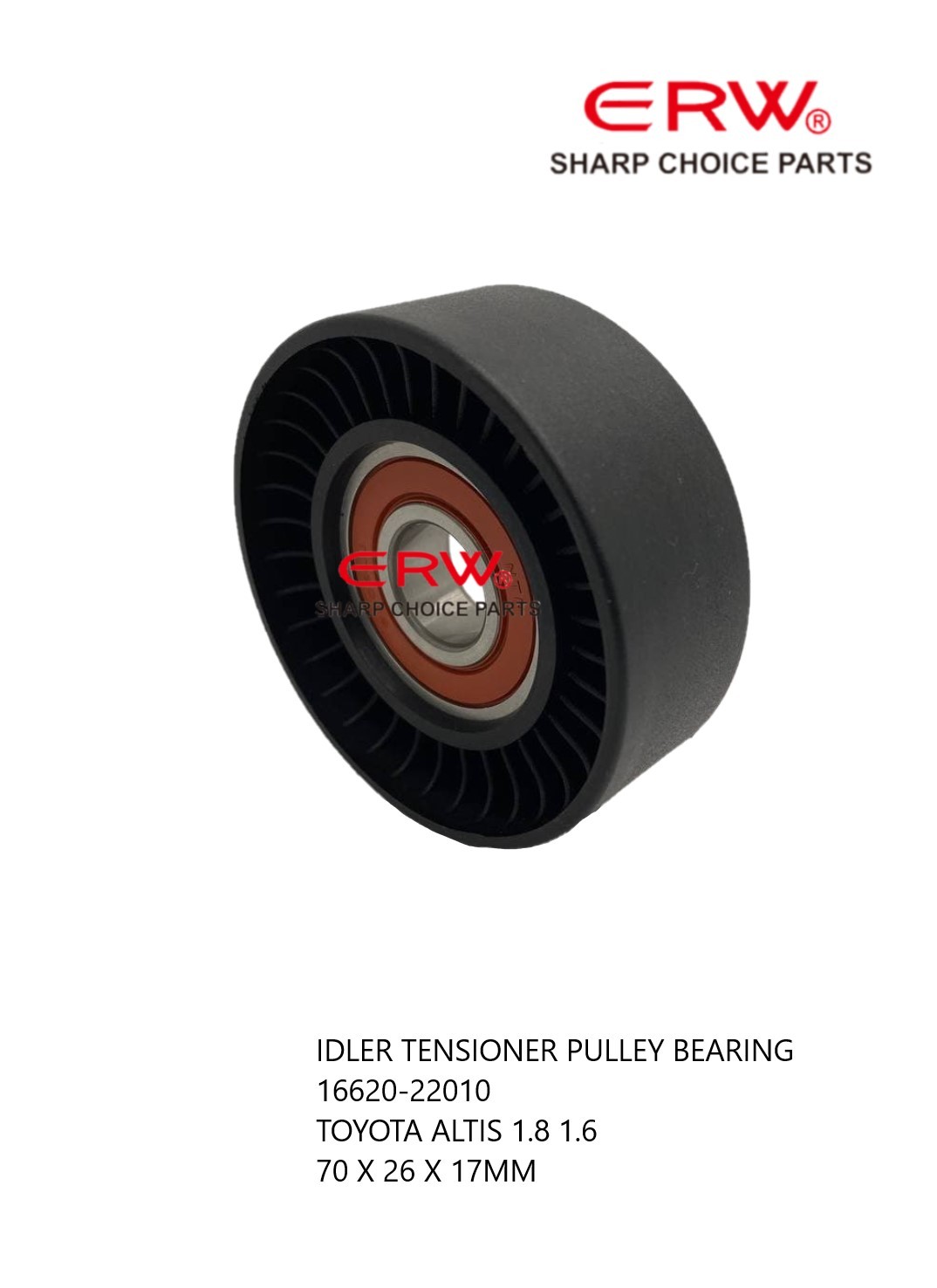 IDLER BELT TENSIONER PULLEY ( 16620-22010 ) TOYOTA ALTIS 1.6 /1.8 '01 ...
