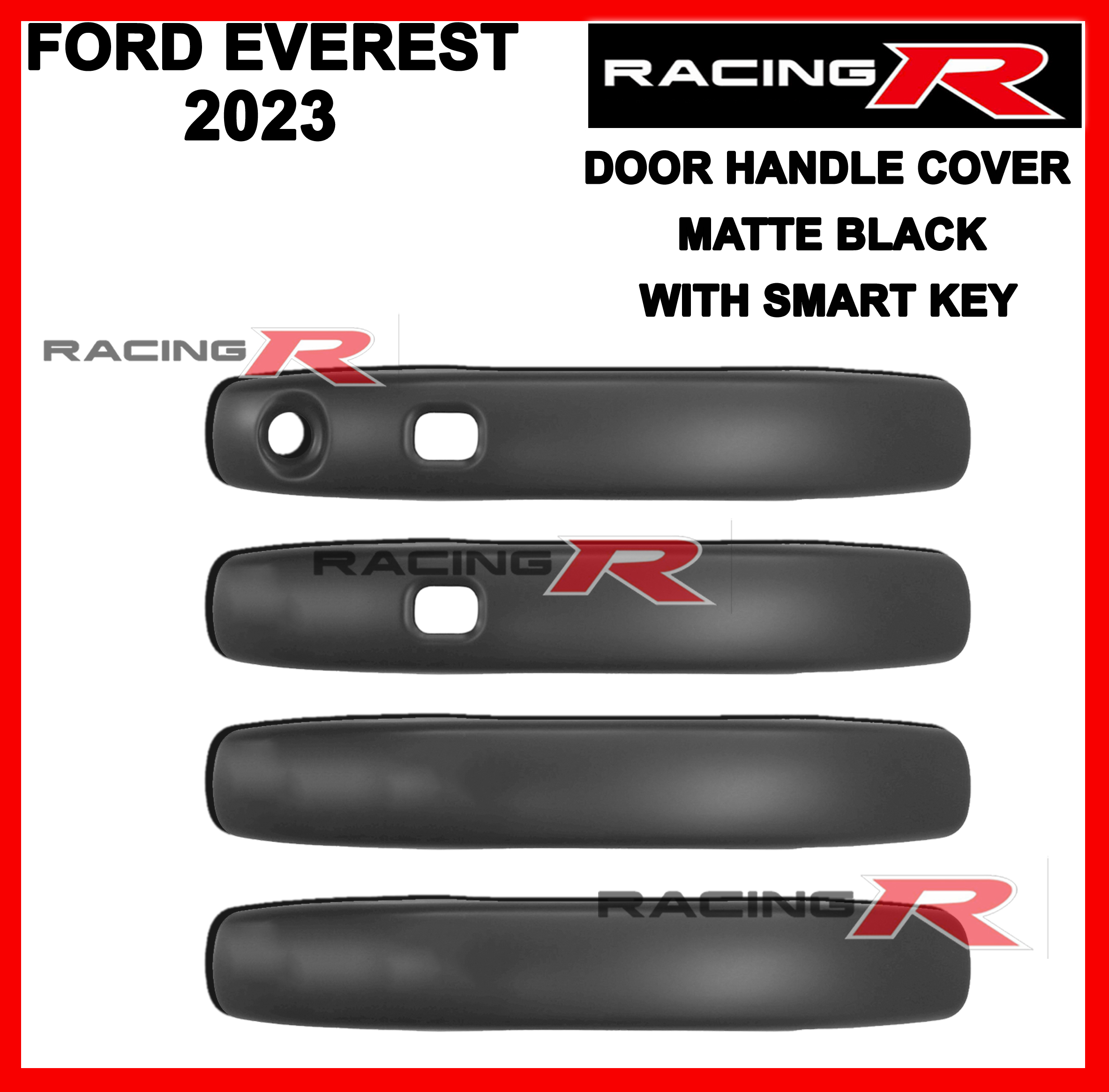 Everest 2023 Door Handle Cover Matte Black With or w/out Smart Key 2023 ...