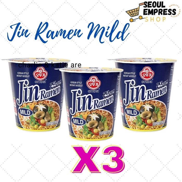 Ottogi Jin Ramen Cup Mild/Spicy/Hot 65g instant korean noodles | Lazada PH
