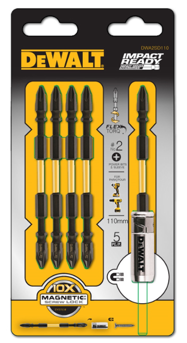Dewalt DWA2SD110 PH.2 X 110mm Double Ended Phillips Magnetic ...
