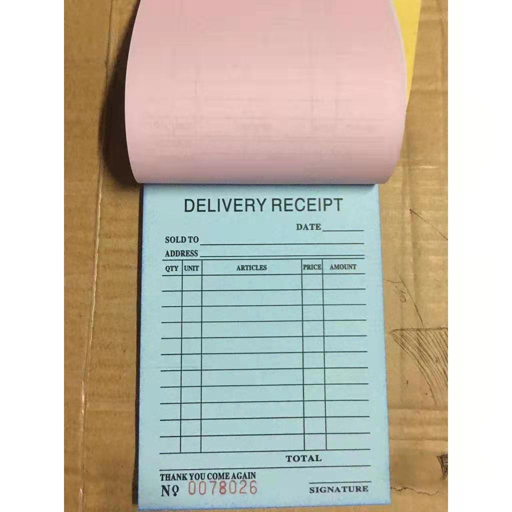 DELIVERY RECEIPT Carbonless Copy Paper 9x13cm（10 Books/1 Set） | Lazada PH