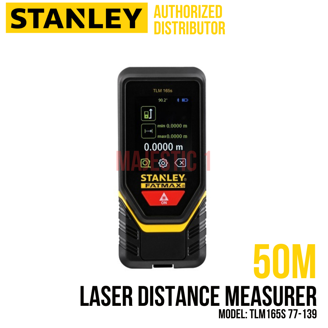Stanley Fatmax 50m Laser Distance Measurer w/ Bluetooth TLM165s 77-139 ...