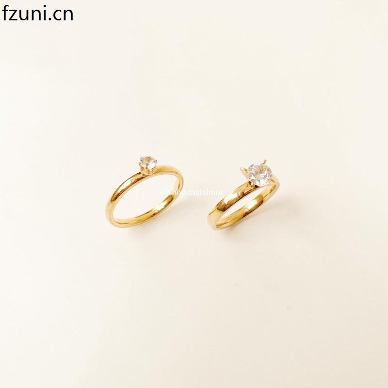 shop.matahum | classic tiffany rings (gold)♠ | Lazada PH