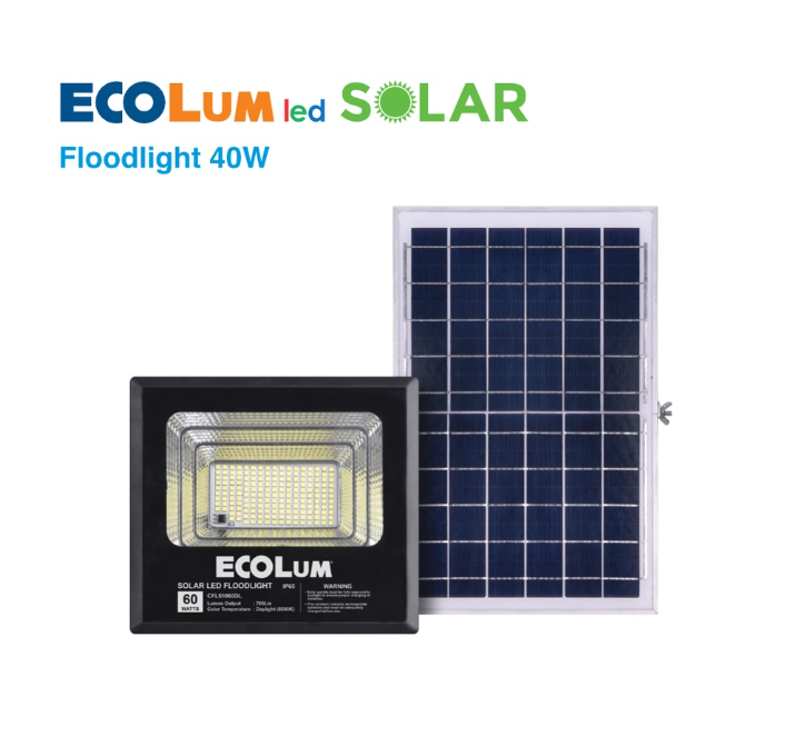 40W Firefly's Ecolum Solar Light Emitting Diode (LED) Floodlight 40 ...