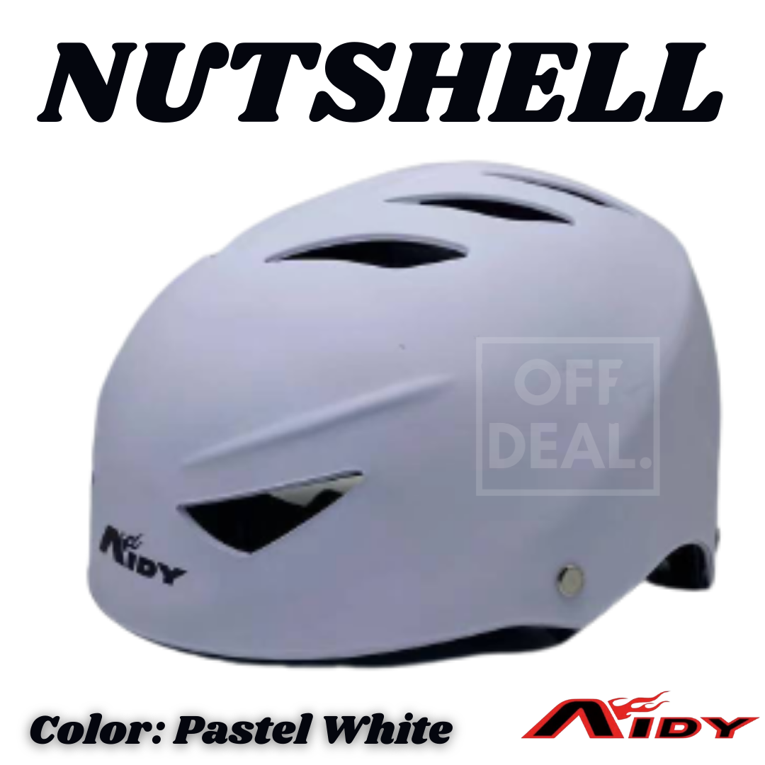 OFF DEAL Nutshell Half Face Crash Safety Passenger Helmet Aidy | Lazada PH