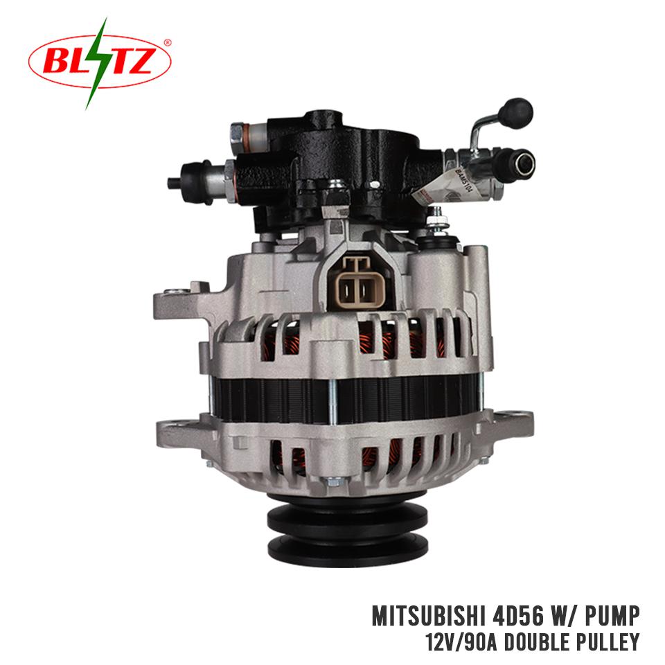 MITSUBISHI 4D56 ALTERNATOR ASSEMBLY WITH PUMP 12V / 90A DOUBLE PULLEY ...