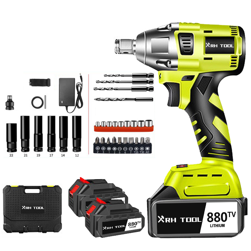 XRH TOOL Power Tools Impact Wrench heavy duty Cordless Original ...