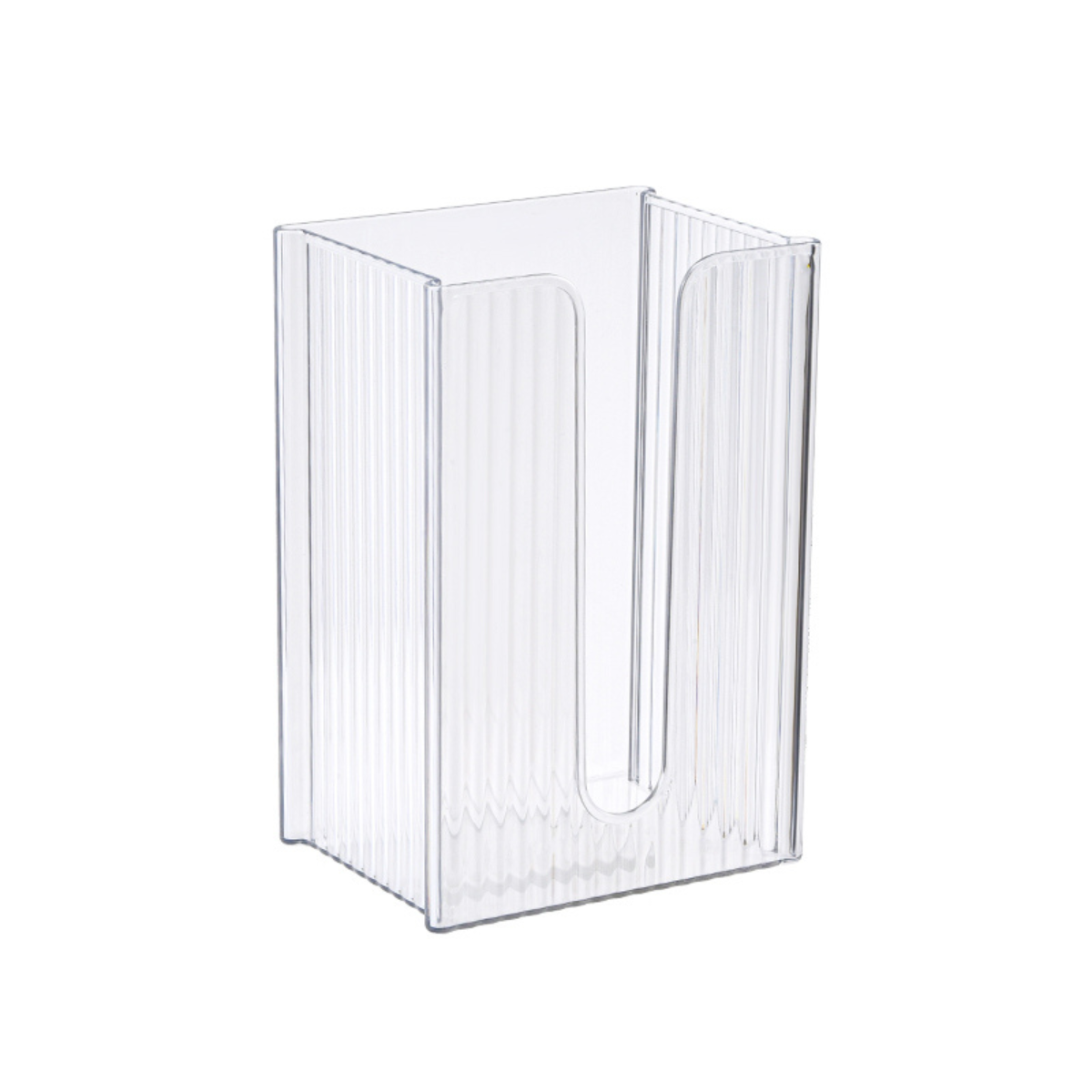 Wall Mounted Clear Plastic Tissue Holder Bathroom Counter Toilet Paper ...