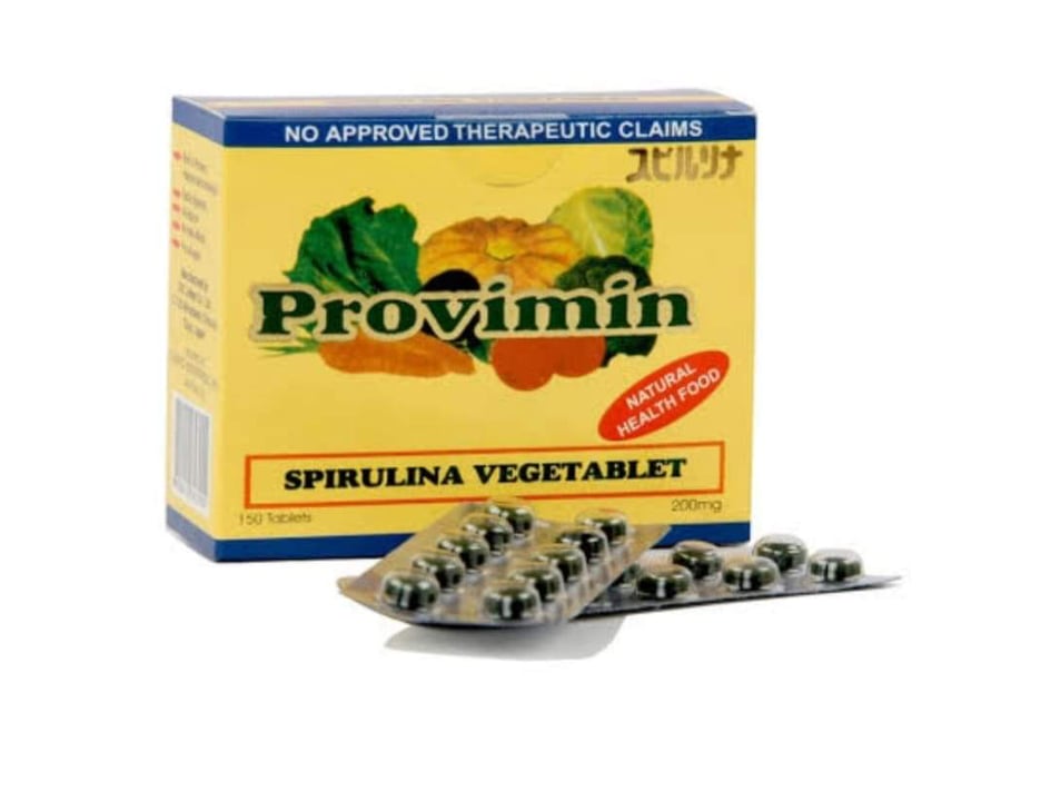 Provimin Spirulina 150-Tablet 200mg Guaranteed 100% Original Authentic ...