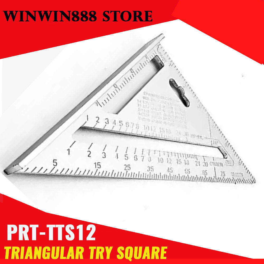 Triangle Ruler 90 Degree Thickening Angle Rule Aluminum Alloy Carpenter ...