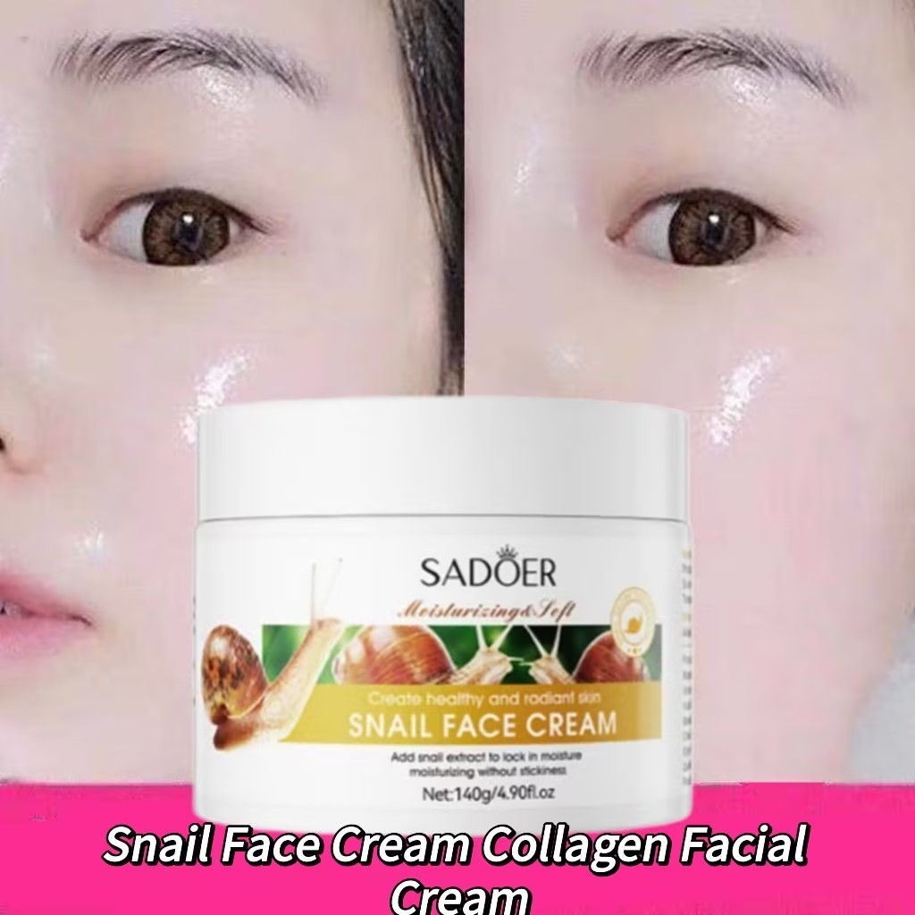 SADOER 140g Snail Whitening Cream Collagen Cream Repairs Fade Freckles ...