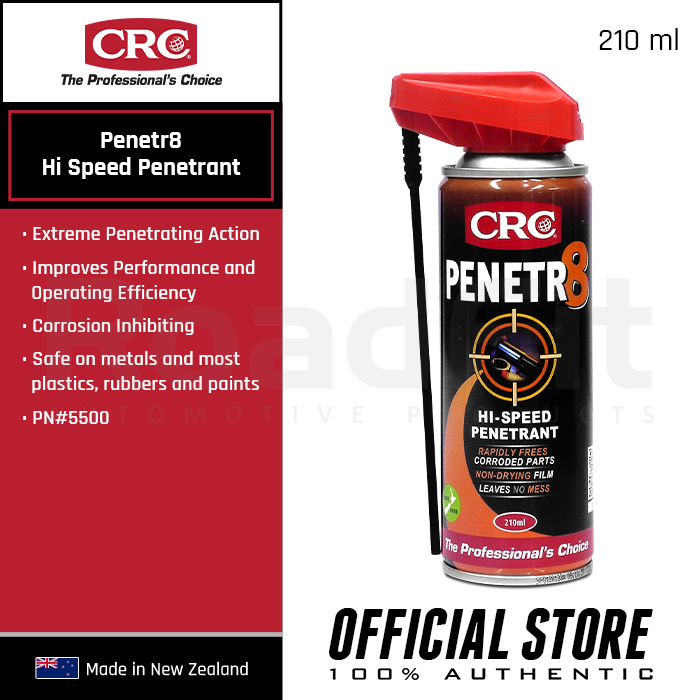 CRC Penetr8 Hi Speed Penetrant 210ml, 1 Spray Can 5500 Car and ...