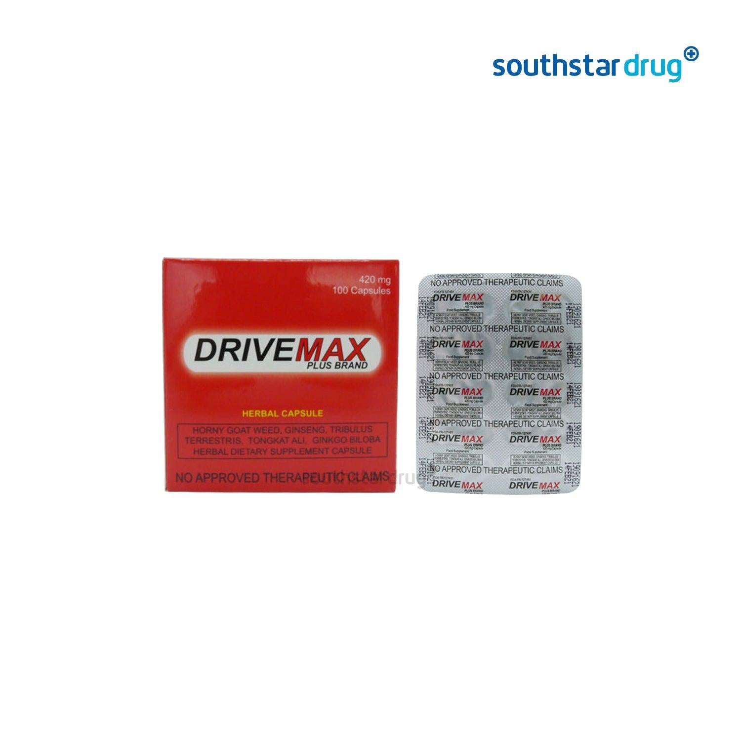 Drivemax Plus 420 mg Herbal Capsule - 2s | Lazada PH